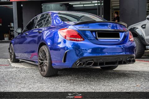 Mercedes Benz W205 C Class Sedan Spike T Dry Carbon Spoiler – Utmost ...