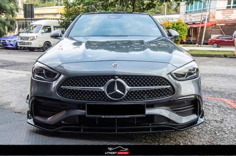 Mercedes Benz W206 C Class | AMG Line Front Aero Package | Gloss Black ...