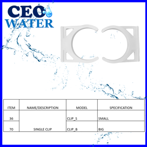 CEO Water Connector SINGLE CLIP (2 piece) – CEO Water Enterprise