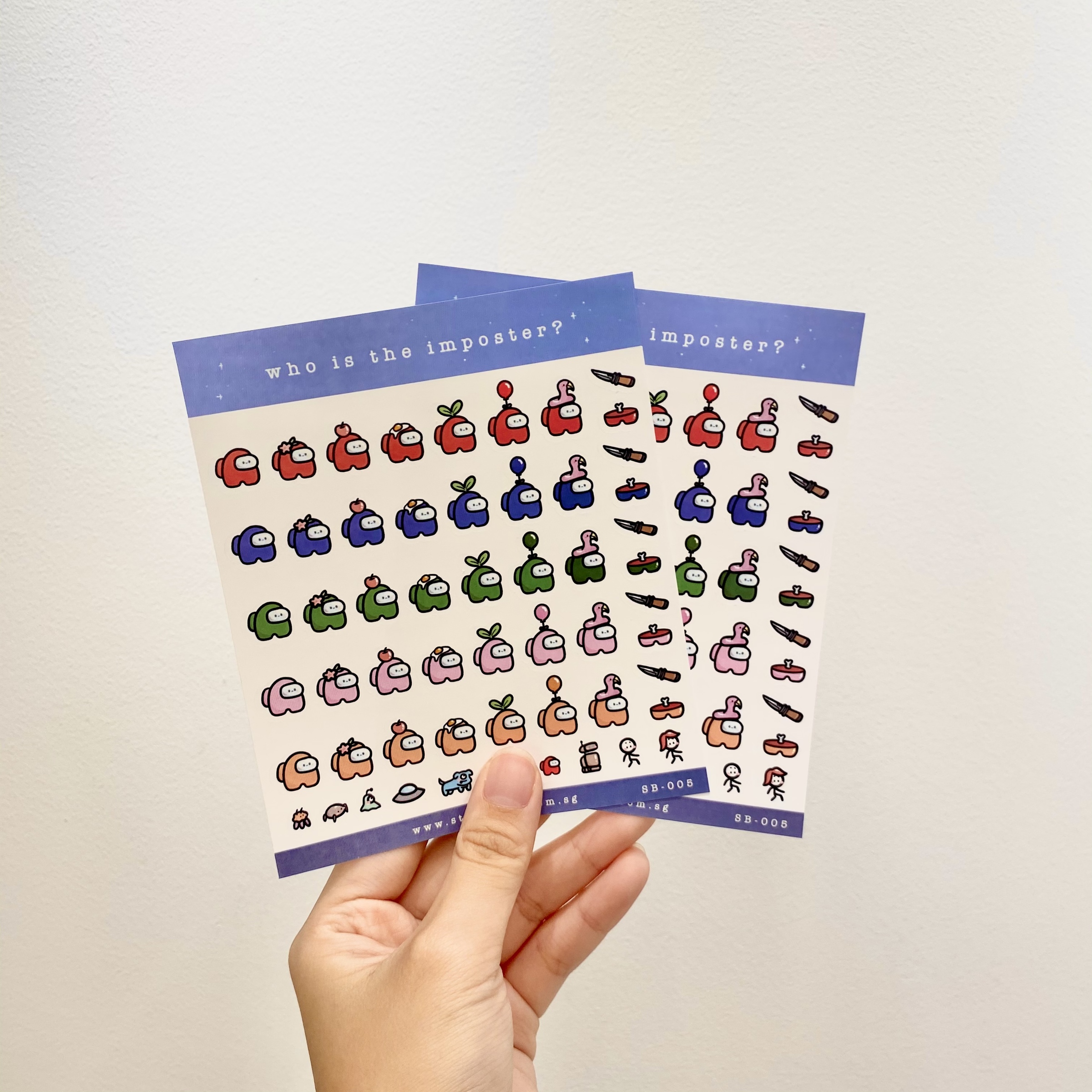 Among Us Sticker Sheet – Studio Bee