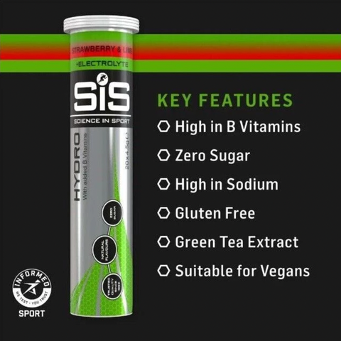 SIS Science in Sport GO Hydro Tablets HALAL (20 Tabs) Lemon/Pineapple ...