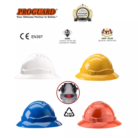 Proguard Full Brim Industrial Safety Helmet – Wang Thong Hardware ...