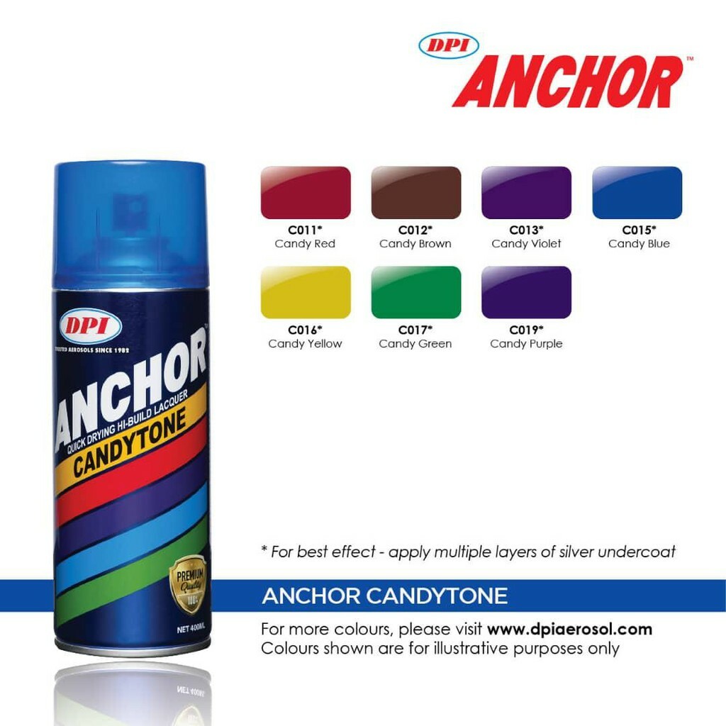DPI Anchor Spray Paint Candy Tone Color – Wang Thong Hardware Online Store.