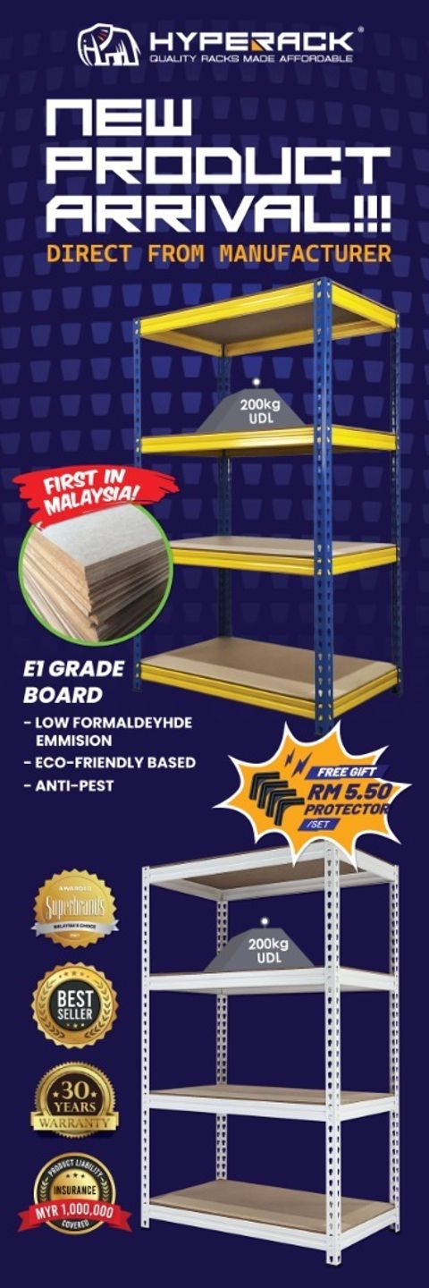 HYPERACK Blue & Yellow Storage Rack – Wang Thong Hardware Online Store.