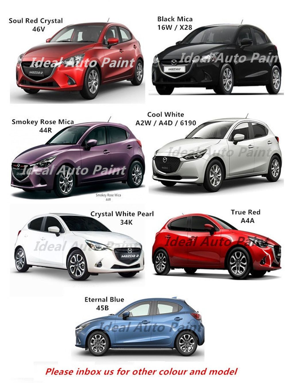[Ready Stock] Mazda-2 - Ideal Touch Up Paint – Ideal Auto Paint