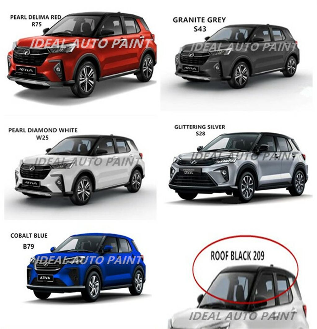 [Ready Stock] Perodua Ativa - Ideal Original Colour Touch Up Aerosol ...