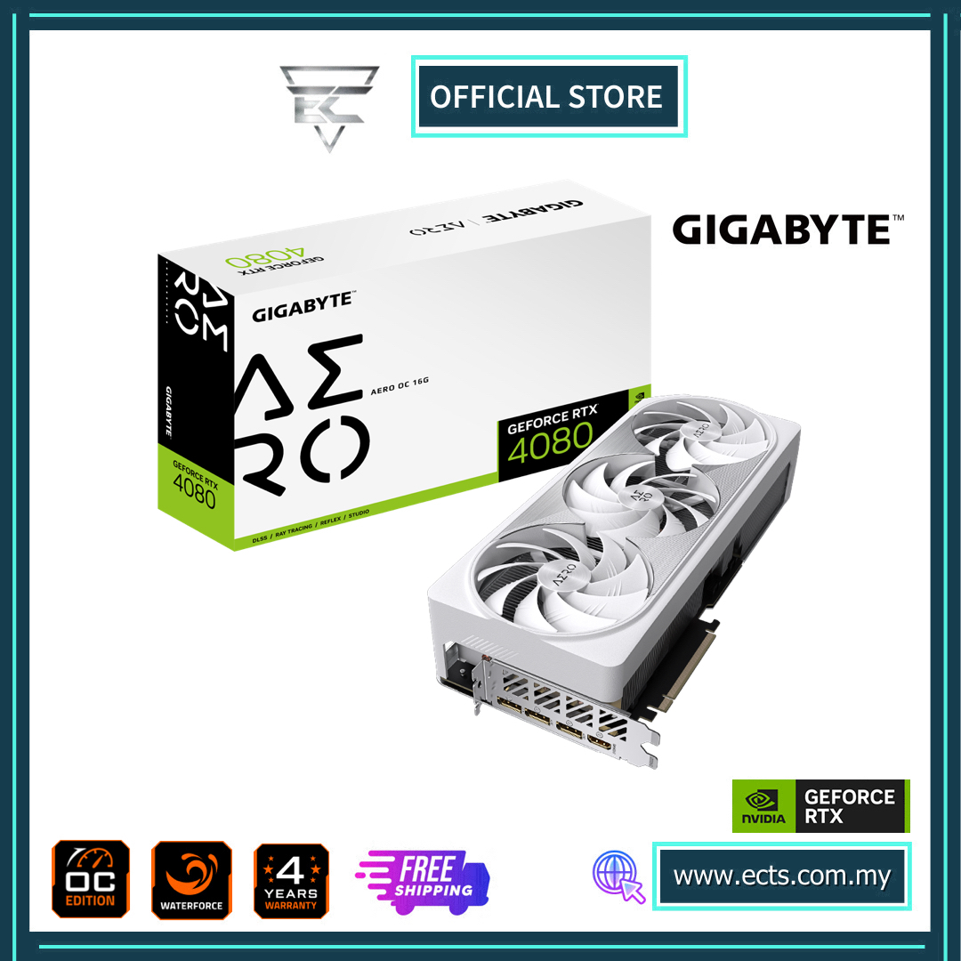 GIGABYTE GeForce RTX 4080 16GB AERO OC GRAPHIC CARD (GV-N4080AERO OC ...