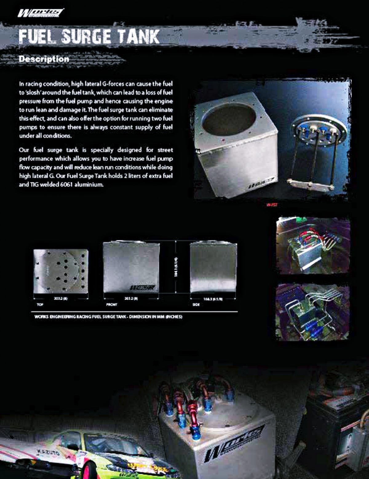 Works Aluminium Fuel Surge Tank - 5 liter – Works Engineering Official ...