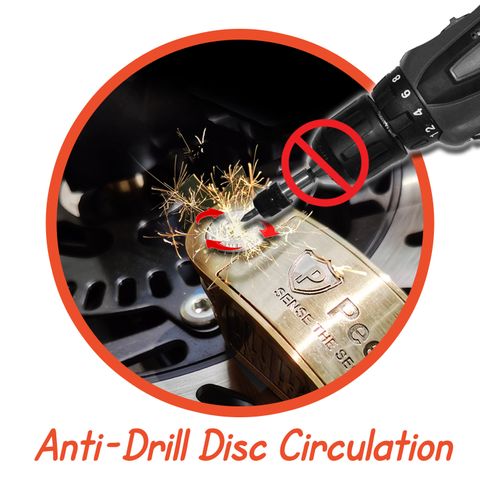 Peeos Lock PD28 Gold Pro Alarm Disk Lock Alarm untuk motorsikal | Disc ...