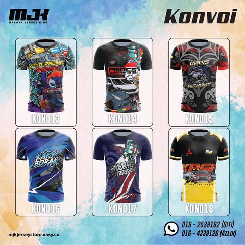 KONVOI MOTOR & KERETA DESIGN – MJK Jersey Store