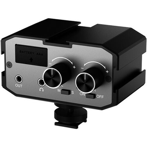 Comica Audio CVM-AX1 Camera-Mount Two-Channel Audio Mixer for DSLR ...
