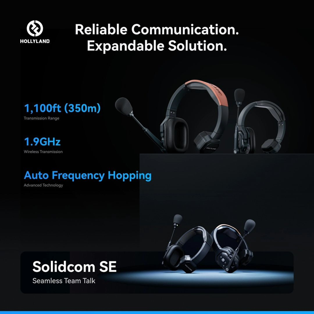 Hollyland Solidcom SE Wireless Headset Intercom System with Noise ...