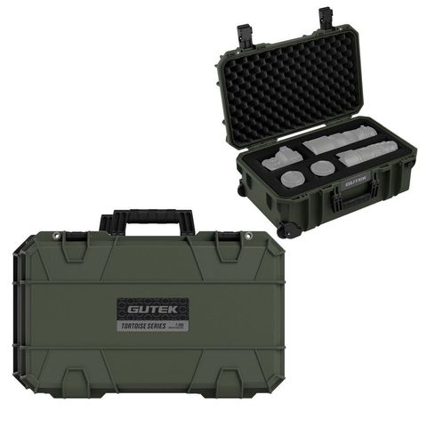 GUTEK Protective Pull Rod Hard Case with Padded Foam T230 T-300 Green ...