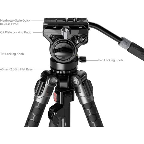 SmallRig x Potato Jet TRIBEX SE Hydraulic Aluminum Alloy Tripod Kit ...