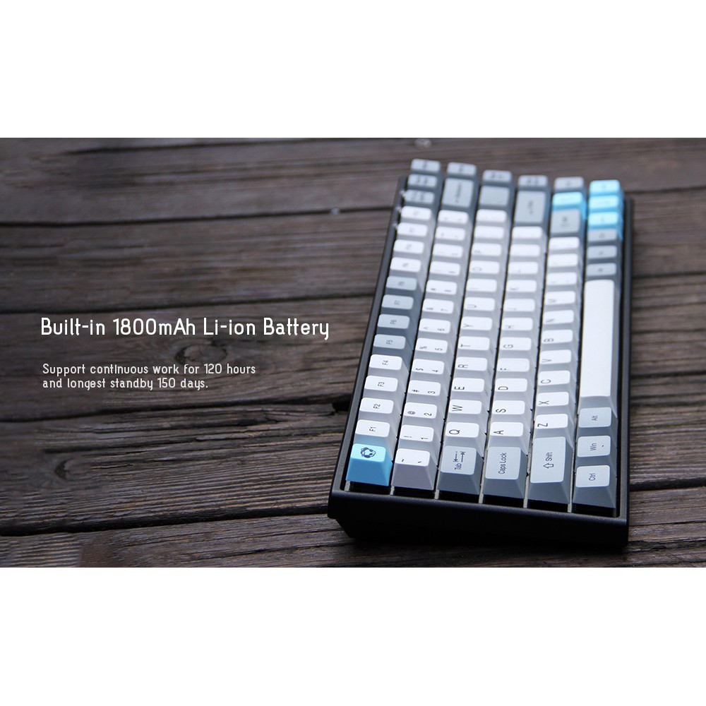 Akko 3084 Silent Mechanical Keyboard Bluetooth Wireless Dual Mode PBT ...