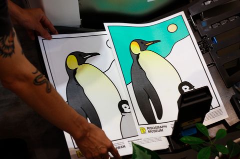 Risograph Museum - A3海報-企鵝爸