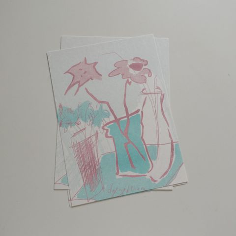 白日惡夢-Riso海報 still life:pinkmelon – Risograph Museum