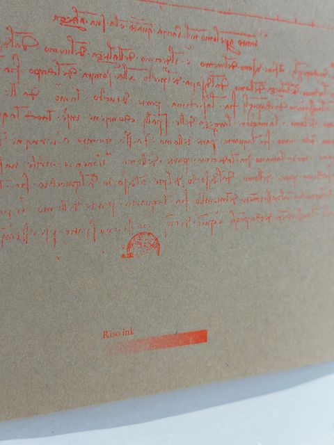 RISO名畫 】維特魯威人—A3 – Risograph Museum