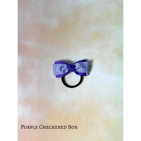 Anna Checker Bow Hairband – H'ermana Handmade