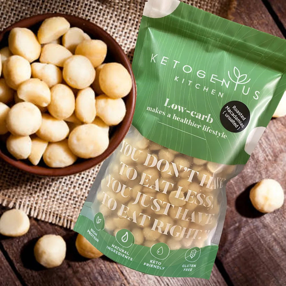 Roasted Premium Macadamia - Whole Kernels (Unsalted) – Ketogenius Kitchen