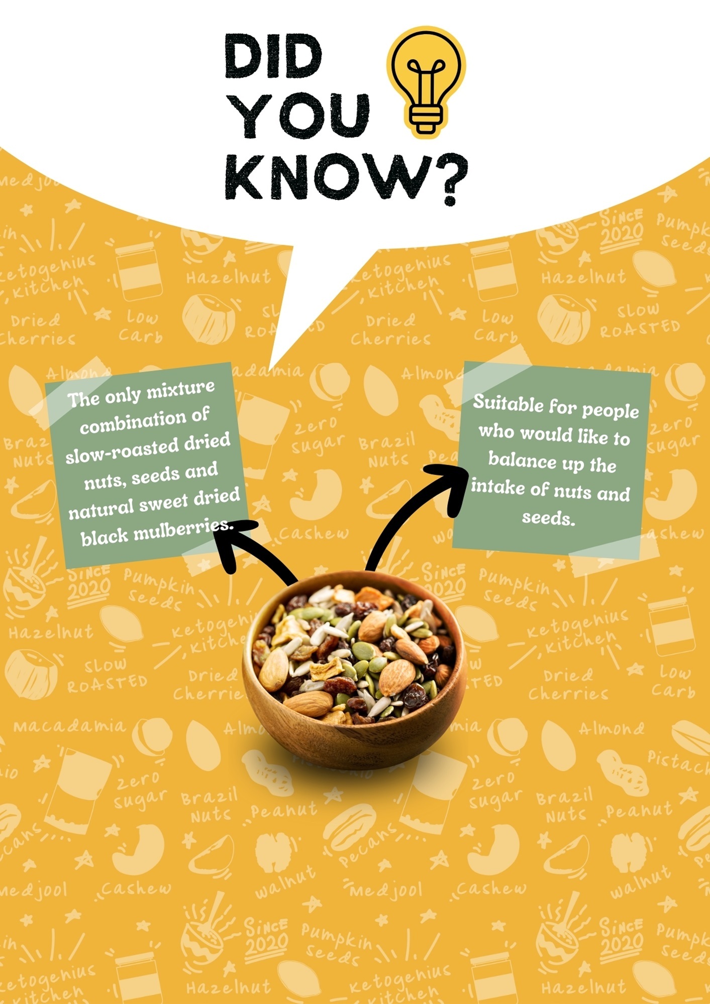 Roasted Triple Joy Healthy Trail (Unsalted) – Ketogenius Kitchen