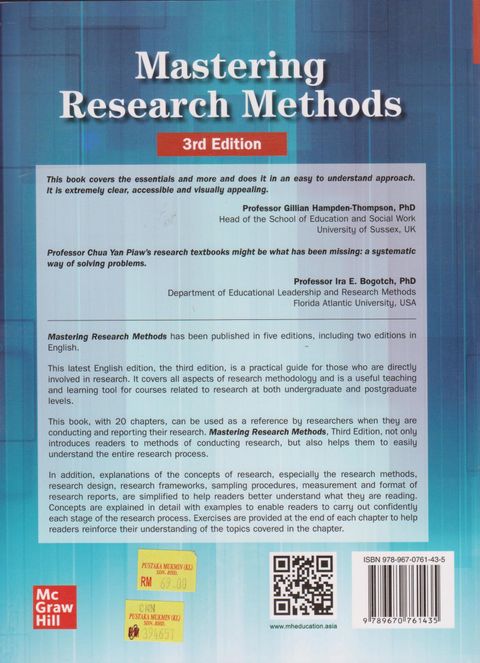 Mastering Research Methods-3rd Edition – Pustaka Mukmin KL - Malaysia's ... Mastering Research Methods-3rd Edition – Pustaka Mukmin KL - Malaysia's ...