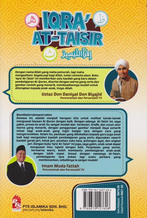 Iqra' At-Taisir - Belajar Membaca Al-Quran Kaedah Baru – Pustaka Mukmin ...