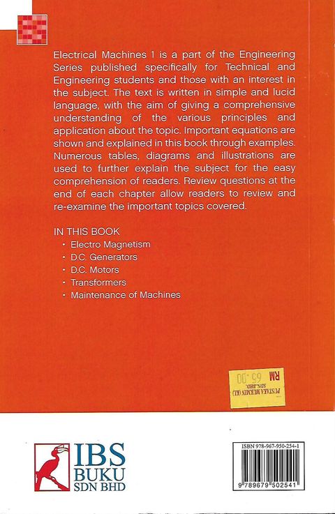 Electrical Machines 1 - Engineering Series – Pustaka Mukmin KL - Malaysia's Online Bookstore