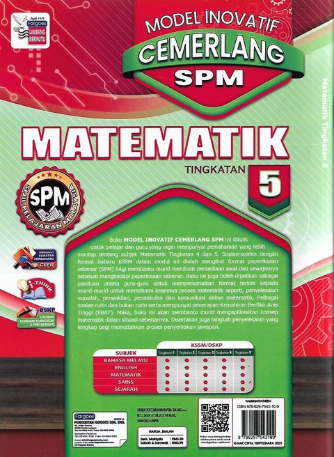 Model Inovatif Cemerlang SPM: Matematik Tingkatan 5 – Pustaka Mukmin KL ...