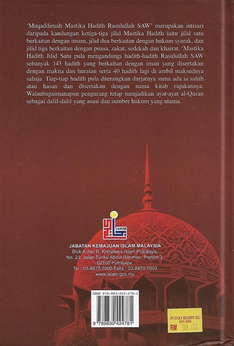 Mastika Hadith Rasulullah SAW - Muqaddimah & Jilid 1 – Pustaka Mukmin KL - Malaysia's Online ...