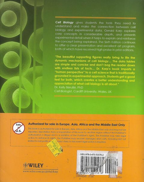 Cell Biology- Gerald Karp – Pustaka Mukmin KL - Malaysia's Online Bookstore
