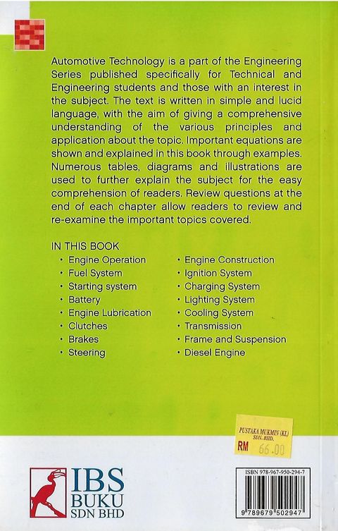 Engineering Series: Automotive Technology – Pustaka Mukmin KL ...