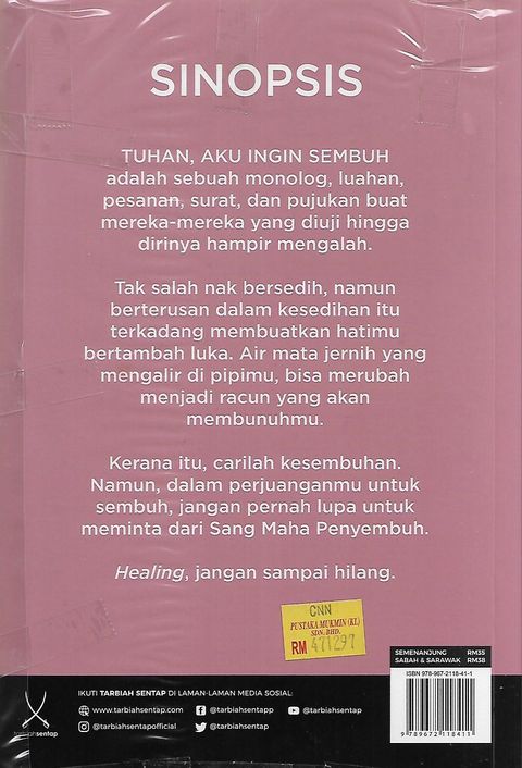 Tuhan, Aku Ingin Sembuh- Adnin Roslan – Pustaka Mukmin KL - Malaysia's ...