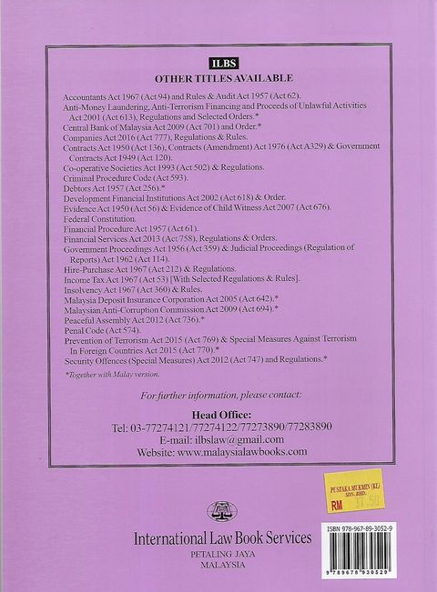 Islamic Financial Services Act 2013 (Act 759), Regulations & Orders (AS ...