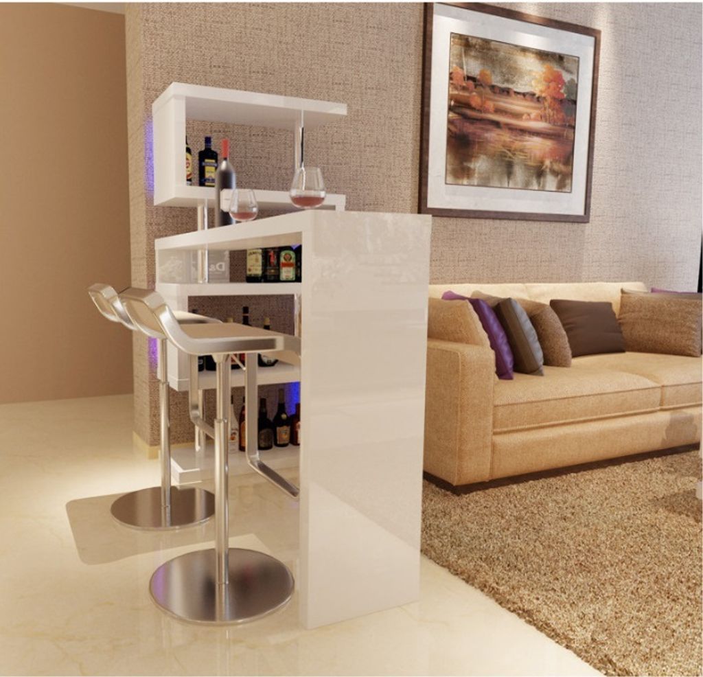 Living Room Home Corner Bar Counter Table Desk Rotating Partition ...