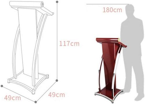 Rostrum Lecterns Stainless Steel Speaking Podium Presentation Desk ...