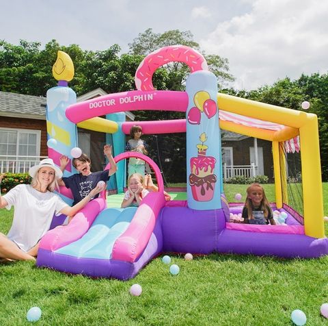 Outdoor Indoor Bounce House Inflatable Bouncy Kids Jumping Castle Slide ...