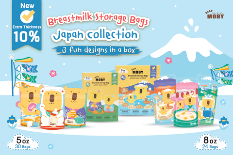 Baby Moby Collection Milk Storage Bag 5oz/8Oz (1carton) – Baby Moby ...