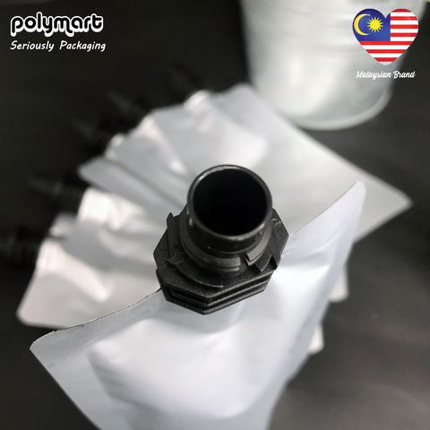 Plain Aluminum RETORT Stand Pouch With Spout (100Pcs) 200ML (White Cap ...