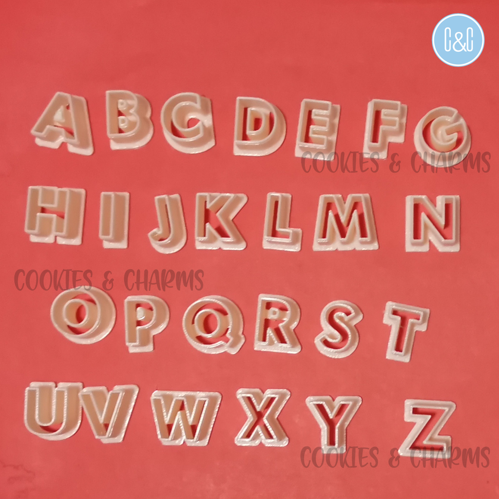 Alphabet Cutters | Sans Serif Font 1 – Cookies And Charms