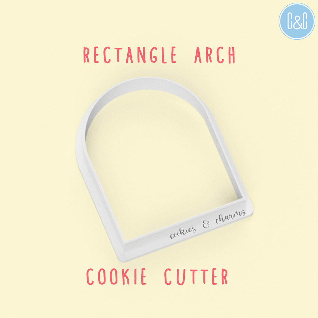 Rectangle Arch Plaque Cookie Cutter – Cookies And Charms