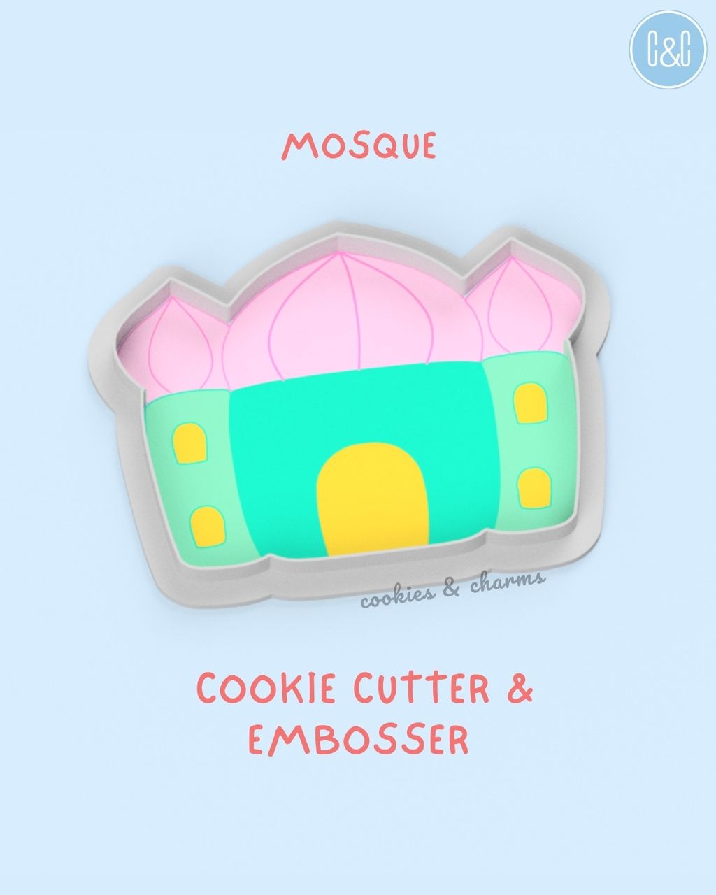 Mosque Cookie Cutter and Embosser | Hari Raya Eid Mubarak – Cookies And ...