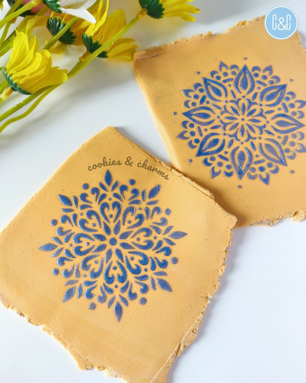 Mandala Pattern Stencil | Diwali Deepavali – Cookies And Charms