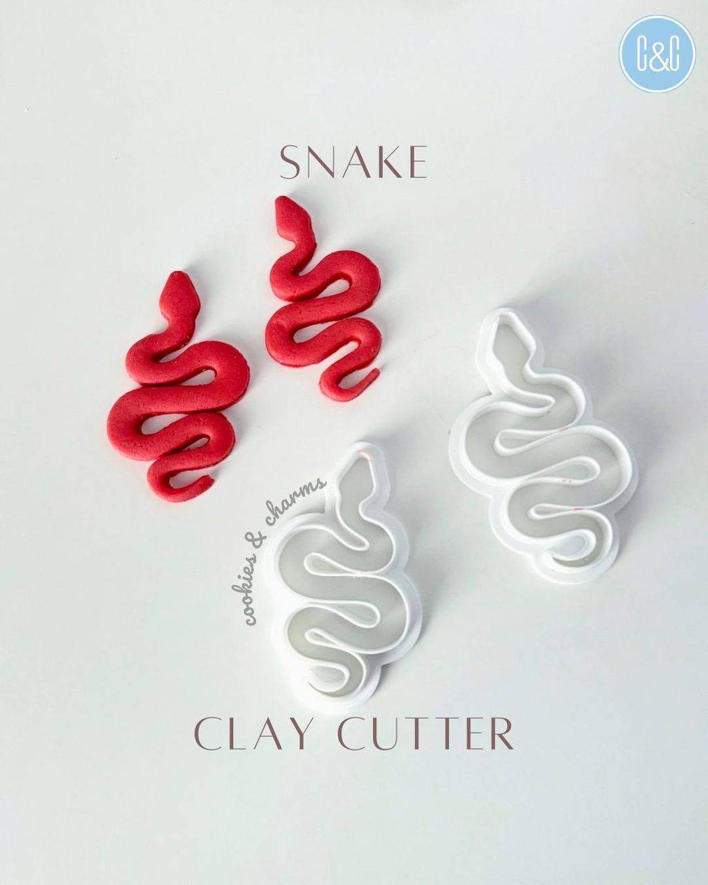 Snake Polymer Clay Cutter – Cookies And Charms