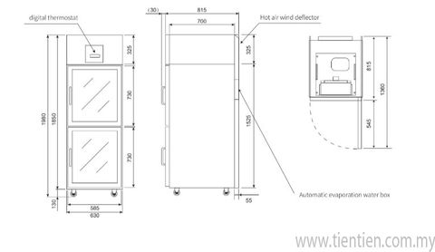 LV 2 Door Upright Glass Chiller