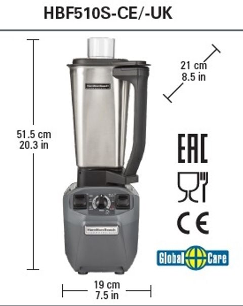 HAMILTON BEACH 64 OZ. FOOD BLENDER - 1.8L HBF510S