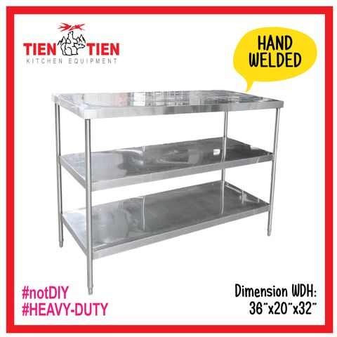 TIEN TIEN Stainless Steel 3 Tier Work Table SS/WT Series (SS058)