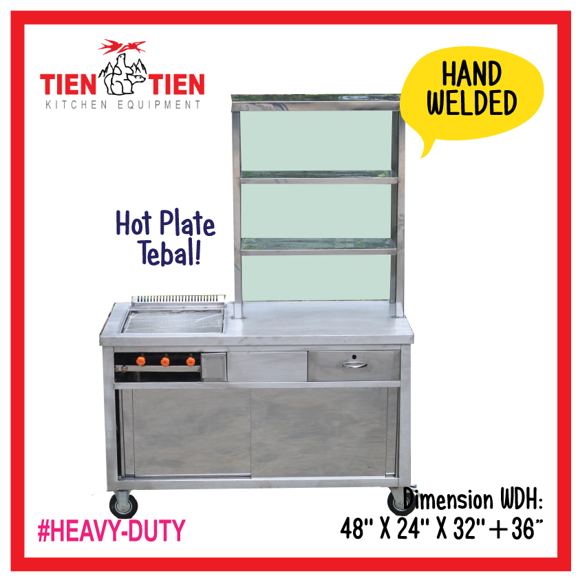 TIEN TIEN Stainless Steel Burger Stall (Build in Burners)