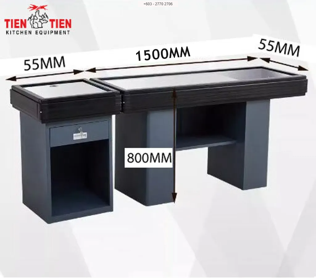 Cashier Counter Mini Market Cash Register Stand Check Out Counter ...