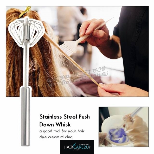 Stainless Steel Push Down Mixer Barber Salon Hairdressing Hair Color ...